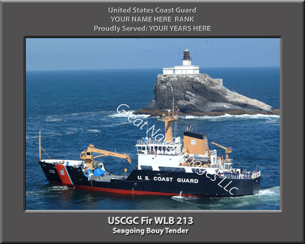 USCGC Fir WLB 213: Personalized Photo ⋆ Great Naval Images LLC