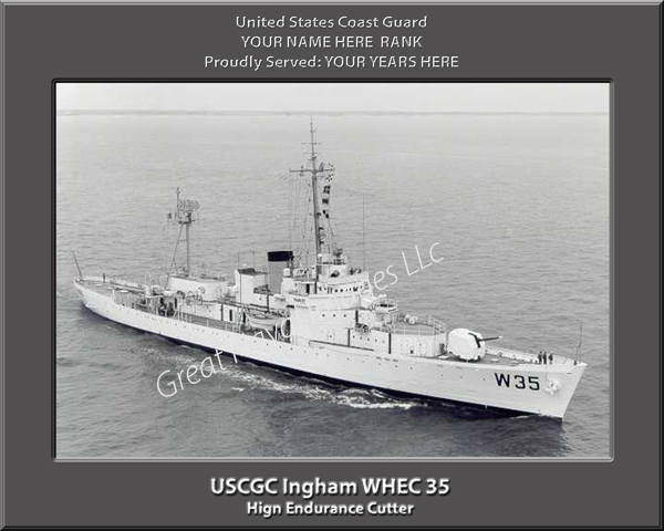 USCGC Ingham WHEC 35: Personalized Coast Guard Photo ⋆ Great Naval ...