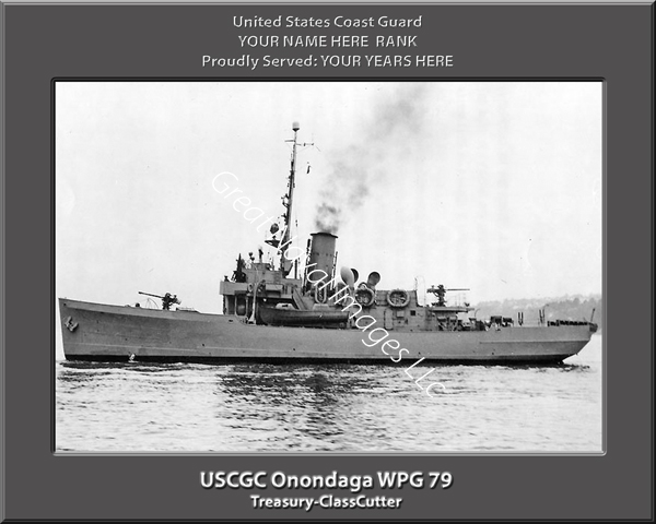 USCGC Onondaga WPG 79: Personalized Photo ⋆ Great Naval Images LLC