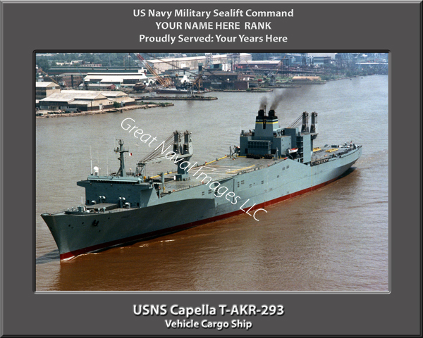 USNS Capella T-AKR 293: Personalized Navy Ship Photo ⋆ Great Naval ...