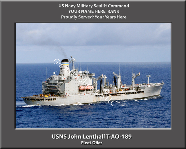 USNS John Lenthall T-AO 189: Personalized Navy Ship Photo ⋆ Great Naval ...