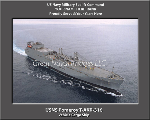 USNS Pomeroy T-AKR 316: Personalized Navy Ship Photo ⋆ Great Naval ...