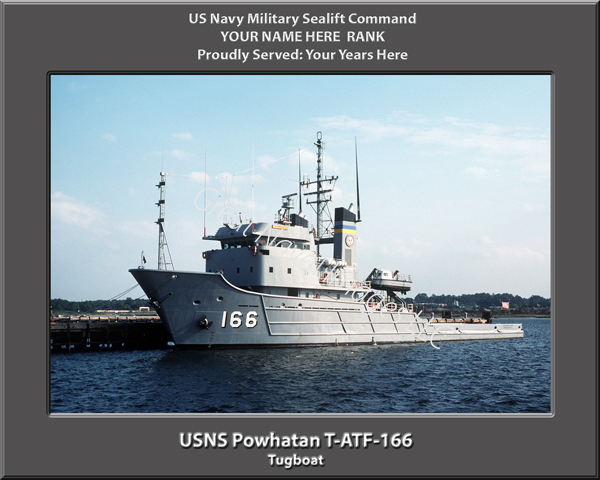 USNS Powhatan T-ATF 166: Personalized Navy Ship Photo ⋆ Great Naval ...