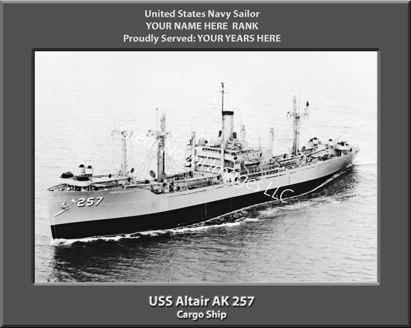 USS Altair AK 257: Personalized Navy Ship Photo ⋆ Great Naval Images LLC