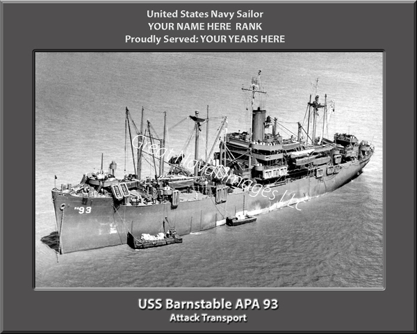 USS Barnstable APA 93: Personalized Navy Ship Photo ⋆ Great Naval ...