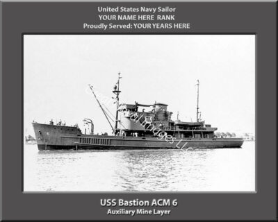 USS Bastion ACM 6: Navy Ship Photo ⋆ Great Naval Images LLC.