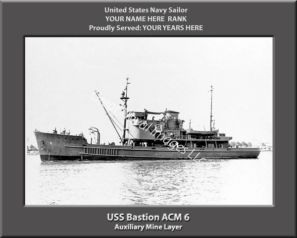 USS Bastion ACM 6: Navy Ship Photo ⋆ Great Naval Images LLC