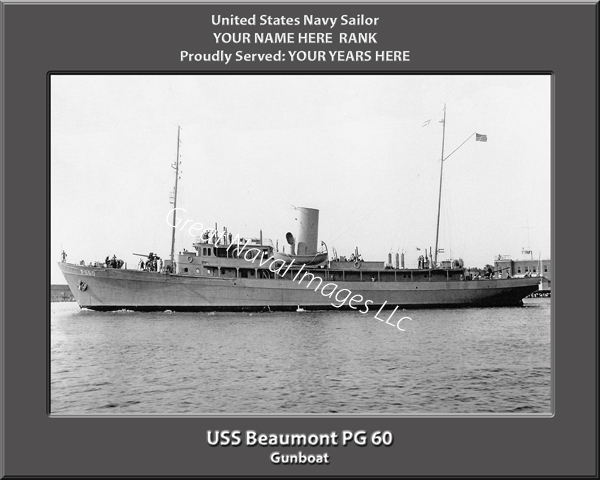 USS Beaumont PG 60: Navy Ship Photo ⋆ Personalized US Navy Ship Prints ...