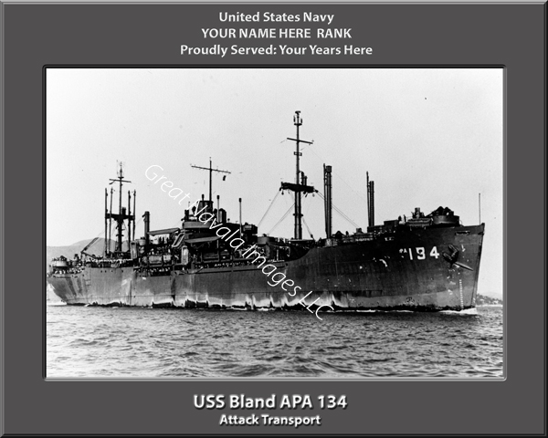 USS Bland APA 134: Personalized Navy Ship Photo ⋆ Personalized US Navy ...