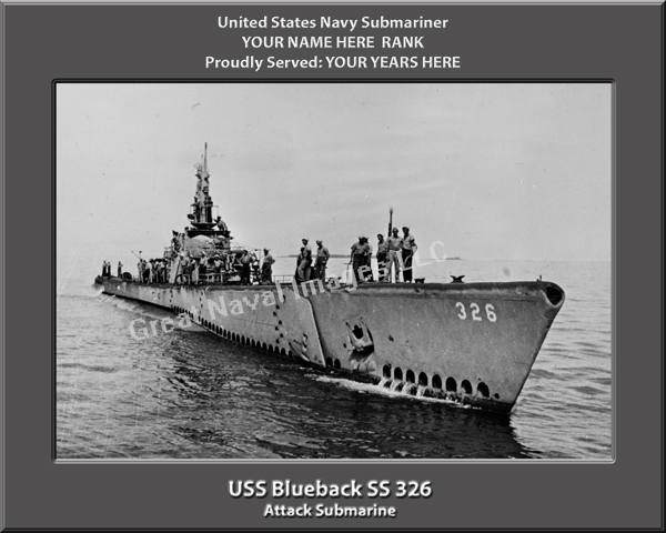 USS Blueback SS 326: Personalized Submarine Photo ⋆ Great Naval Images LLC