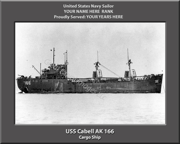 USS Cabell AK 166: Personalized Navy Ship Photo ⋆ Great Naval Images LLC.