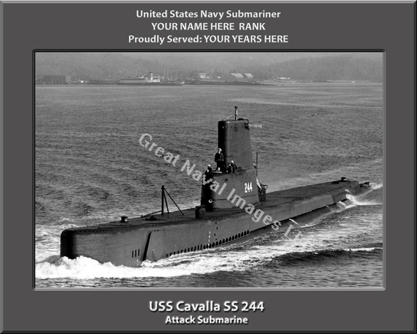 USS Cavalla SS 244: Personalized Submarine Photo ⋆ Great Naval Images LLC