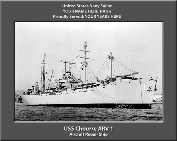 USS Chourre ARV 1: Personalized Navy Ship Photo ⋆ Great Naval Images LLC.