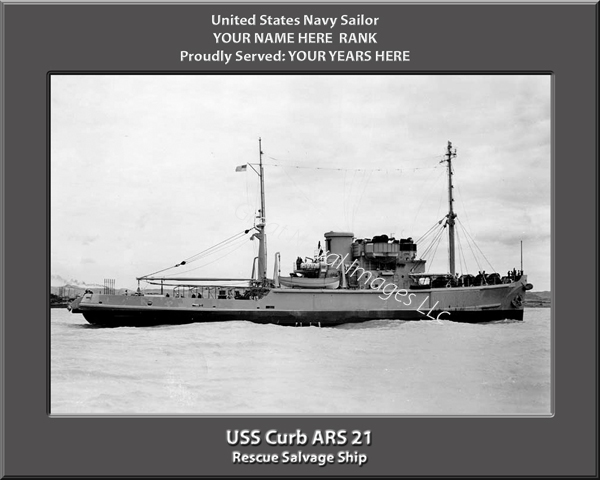 USS Curb ARS 21: Personalized Navy Ship Photo ⋆ Great Naval Images LLC