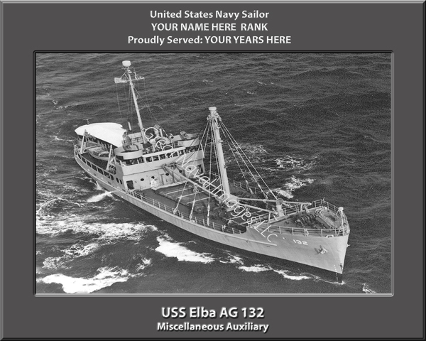USS Elba AG 132: Personalized Navy Ship Photo ⋆ Great Naval Images LLC.
