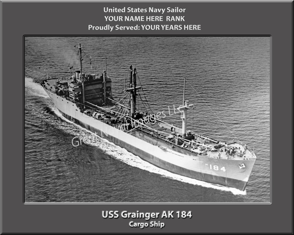 USS Grainger AK 184: Personalized Navy Ship Photo ⋆ Great Naval Images LLC.