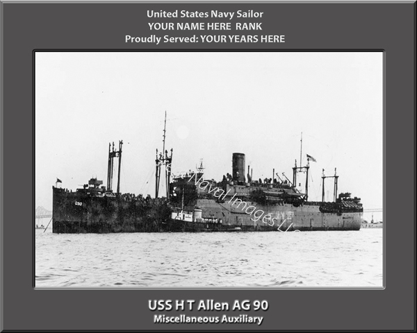 USS H T Allen AG 90: Personalized Navy Ship Photo ⋆ Personalized US ...