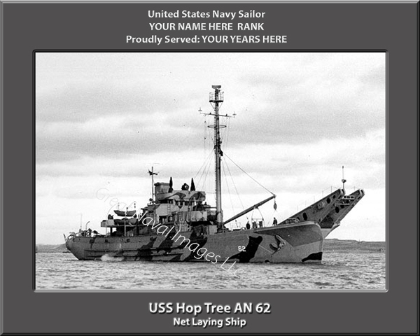 USS Hop Tree AN 62: Personalized Navy Ship Photo ⋆ Great Naval Images LLC