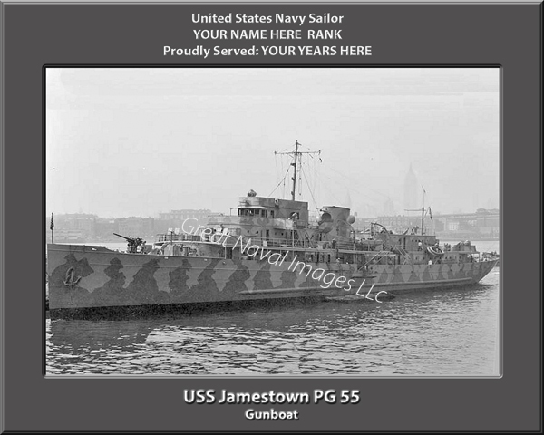 USS Jamestown PG 55: Navy Ship Photo ⋆ Personalized US Navy Ship Prints ...