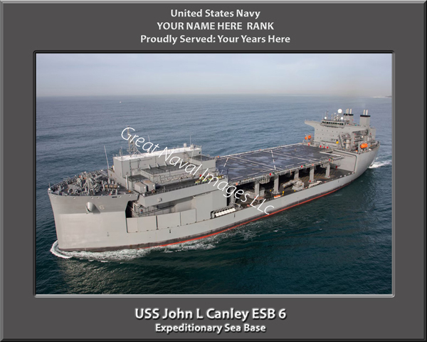 USS John L Canley ESB 6: Personalized Navy Ship Photo ⋆ Great Naval ...