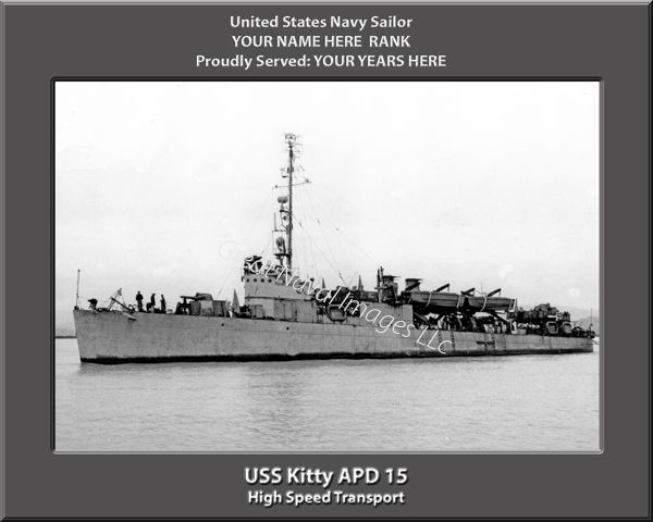 USS Kilty APD 15: Personalized Navy Ship Photo ⋆ Great Naval Images LLC