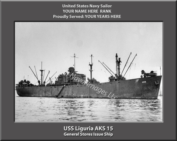 USS Liguria AKS 15: Personalized Navy Ship Photo ⋆ Great Naval Images LLC