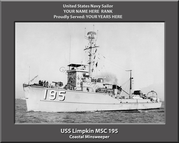 USS Limpkin MSC 195: Personalized Navy Ship Photo ⋆ Great Naval Images LLC
