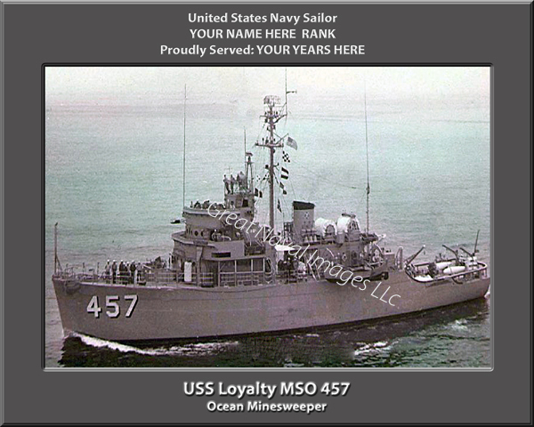 USS Loyalty MSO 457: Personalized Navy Ship Photo ⋆ Great Naval Images LLC