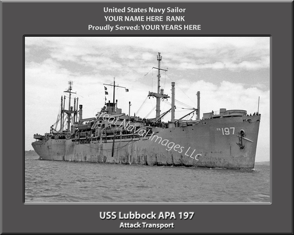 USS Lubbock APA 197: Navy Ship Photo ⋆ Great Naval Images LLC.