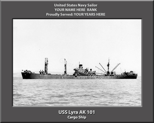 USS Lyra AK 101: Personalized Navy Ship Photo ⋆ Great Naval Images LLC.