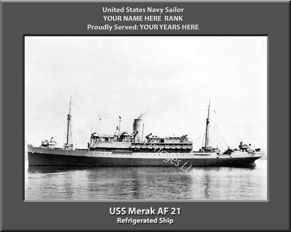 USS Merak AF 21: Personalized Navy Ship Photo ⋆ Great Naval Images LLC