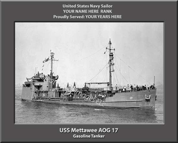 USS Mettawee AOG 17: Personalized Navy Ship Photo ⋆ Great Naval Images LLC