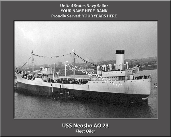 USS Neosho AO 23: Personalized Navy Ship Photo ⋆ Great Naval Images LLC