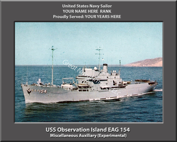 USS Observation Island EAG 154: Personalized Navy Ship Photo ⋆ Great ...
