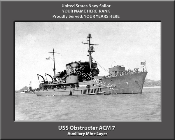 USS Obstructer ACM 7: Navy Ship Photo ⋆ Great Naval Images LLC