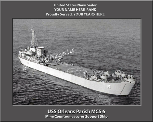 USS Orleans Parish MCS 6: Personalized Navy Ship Photo ⋆ Great Naval ...