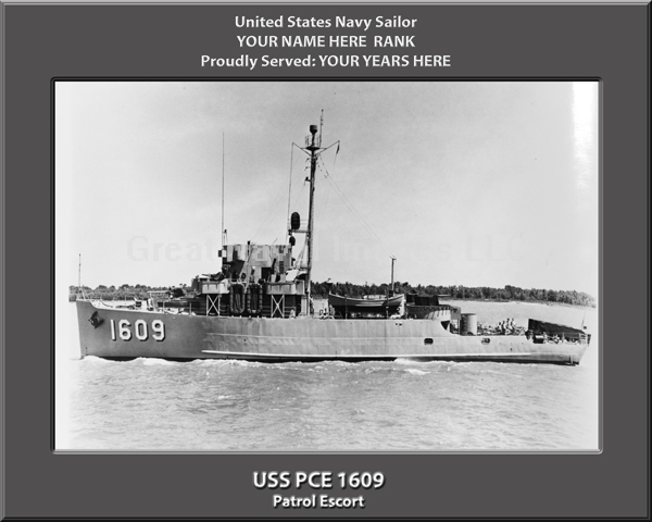 USS PCE 1609: Navy Ship Photo ⋆ Personalized US Navy Ship Prints Photos ...