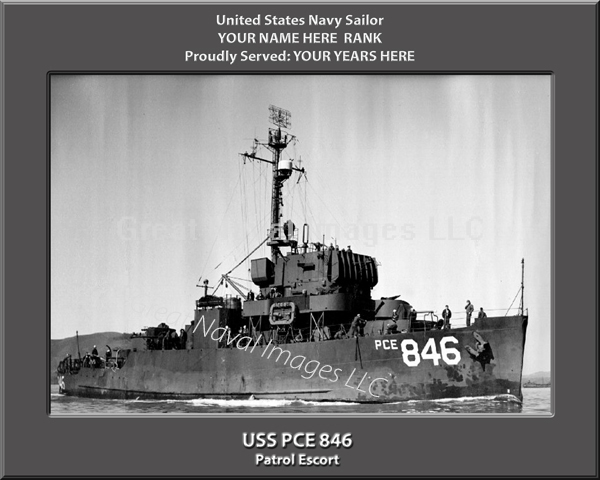 USS PCE 846: Navy Ship Photo ⋆ Personalized US Navy Ship Prints Photos ...