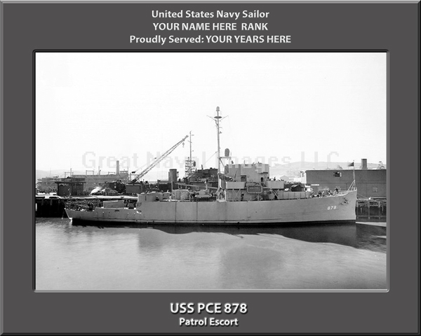 USS PCE 878: Navy Ship Photo ⋆ Personalized US Navy Ship Prints Photos ...