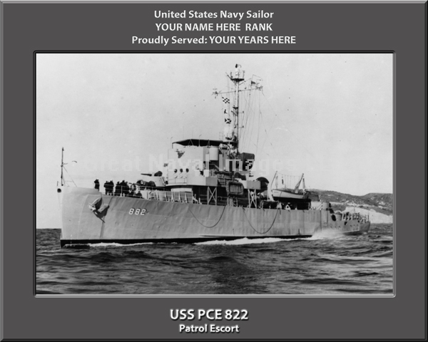 USS PCE 882: Navy Ship Photo ⋆ Personalized US Navy Ship Prints Photos ...