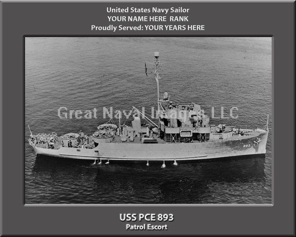 USS PCE 893: Navy Ship Photo ⋆ Great Naval Images LLC