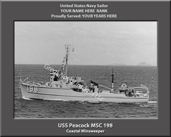 USS Peacock MSC 198: Personalized Navy Ship Photo ⋆ Great Naval Images LLC