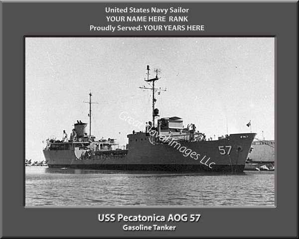 USS Pecatonica AOG 57: Personalized Navy Ship Photo ⋆ Great Naval ...