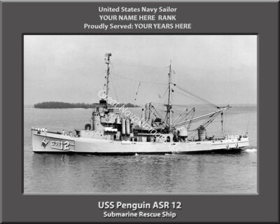 USS Penguin ASR 12: Personalized Navy Ship Photo ⋆ Great Naval Images LLC.