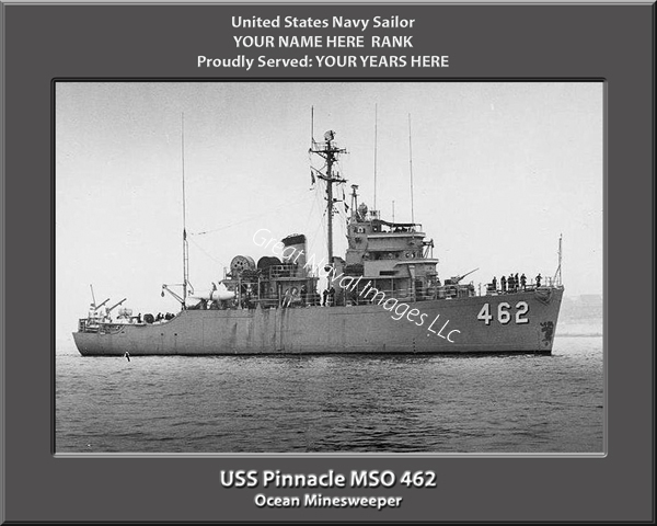 USS Pinnacle MSO 462: Personalized Navy Ship Photo ⋆ Great Naval Images LLC