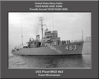 USS Pivot MSO 463: Personalized Navy Ship Photo ⋆ Great Naval Images LLC