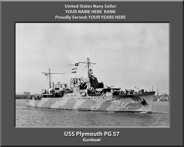 USS Plymouth PG 57: Navy Ship Photo ⋆ Personalized US Navy Ship Prints ...