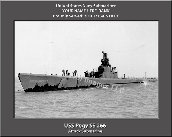 USS Pogy SS 266: Personalized Submarine Photo ⋆ Great Naval Images LLC