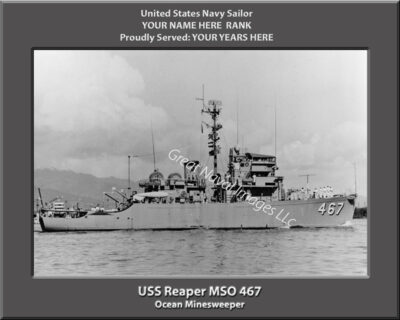 USS Reaper MSO 467: Personalized Navy Ship Photo ⋆ Great Naval Images LLC.