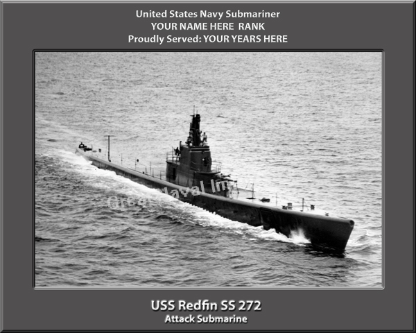 USS Redfin SS 272: Personalized Submarine Photo ⋆ Great Naval Images LLC